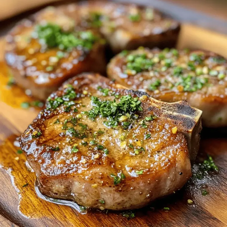 Savory Herbed Pork Chops with Garlic Butter - Recipesure